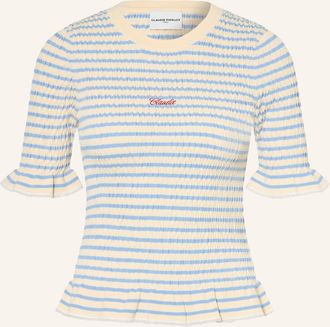 Claudie Pierlot Claudie Pierlot T-Shirt Mit R&uuml;schen blau