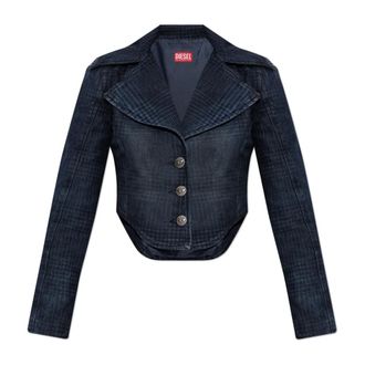 Diesel Short Denim Jacket De-Ali-S - - Jackets - Damen - Blau - S