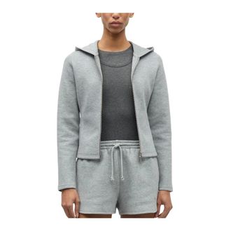 Sams&oslash;e & Sams&oslash;e Femme, Sweatshirts et sweats &agrave; capuche, Gris, Taille: 38 FR Zip-throughs