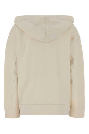 Max Mara Womens Ivory Cotton Blend Buona Sweatshirt Naturale Exterior: Nylon Felpe Sweater