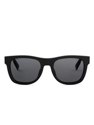 Bulgari lunettes de soleil &agrave; monture ronde - Noir