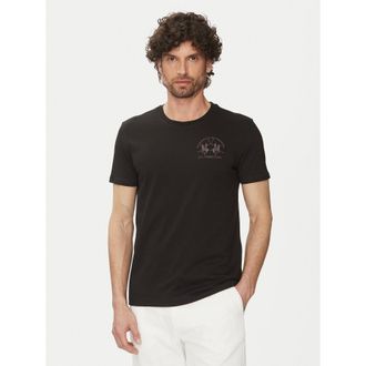 La Martina La Martina T-Shirt Vernie MAR009 JS206 Schwarz Regular Fit