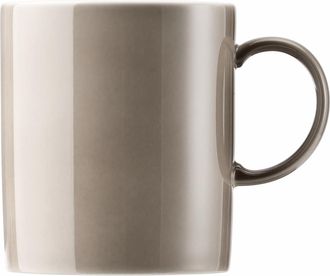 Thomas Sunny Day Becher mit Henkel, Kaffeetasse, Porzellan, Greige / Grau Beige, 300 ml, 15505