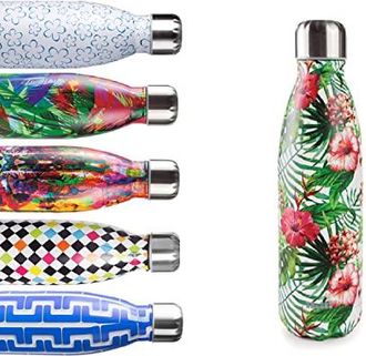 Ibili Thermokanne Jardin, 500 ml, Edelstahl 18/10, Doppelwand, wiederverwendbar