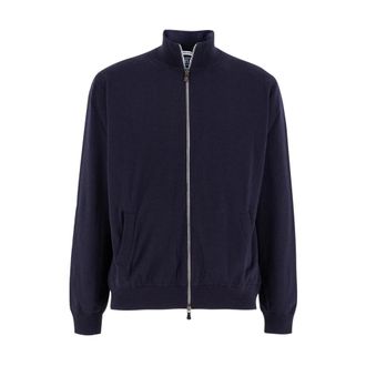 Fedeli Cardigan - - Knitwear - Herren - Blau - M