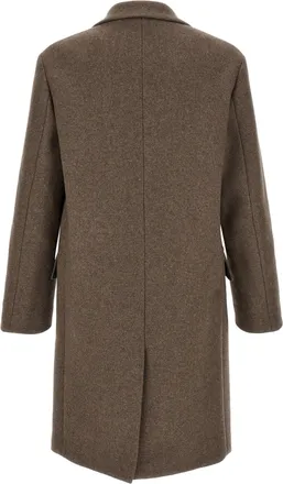 Dries Van Noten Wool Blend Coat - Taupe