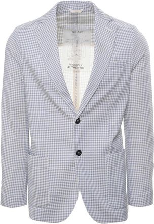 Circolo 1901 Homme, Vestes, Bleu, Taille: L Veste Pied de Poule