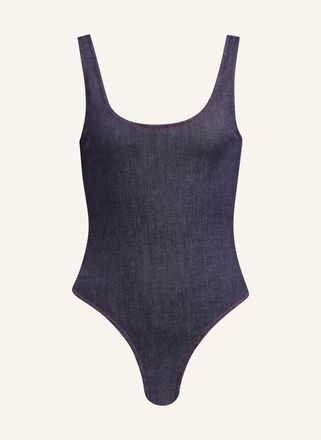 Alaia Ala&iuml;a Jeans-Body blau