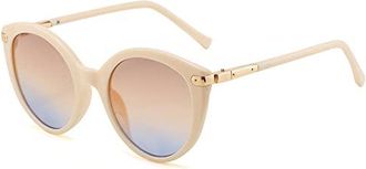 Generic Lunettes de soleil rondes tendance 2025 pour hommes et femmes, décoration de vacances en plein air (couleur : B, taille : moyenne), F, Taille unique