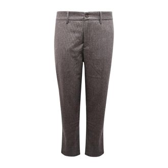 Brooksfield Schmale Wollmischung Hose - - Trousers - Herren - Grau - 3XL