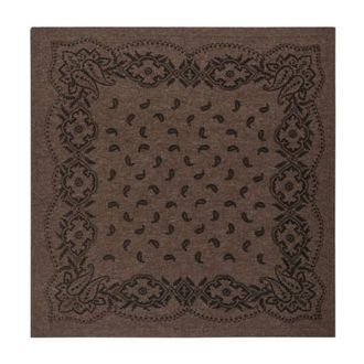 Neo Noir Adelina Paisley Knit Scarf - Femme - Accessoires - Brun - Taille: ONE Size