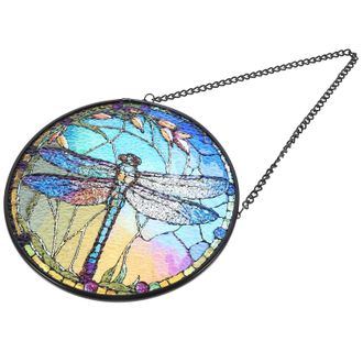 FOMIYES Fensterdeko Libellen aus Glas H&auml;ngend 15cm Buntglas f&uuml;r Garten und Innenraum Dekoration