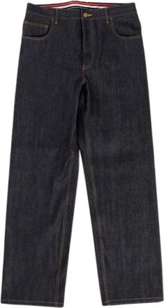 Thom Browne Homme, Jeans, Bleu, Taille: S Pantalon 5 Poches en Denim Selvedge