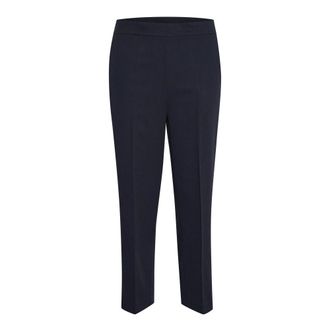 Kaffe High-Waist Cropped Hose Midnight Marine - - Trousers - Damen - Blau - L