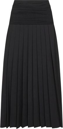 Maison Margiela Femme, Jupes, Noir, Taille: 38 FR Jupe Noire Plissée en Tulle Longueur Cheville