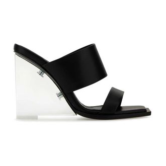 Alexander McQueen Shard Wedge Sandalen - - Shoes - Damen - Schwarzk - 36 EU