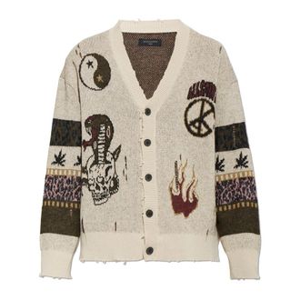 AllSaints Bram Cardigan - - Knitwear - Herren - Grau - XS