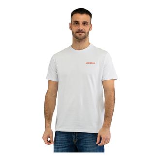 Dirk Bikkembergs Dynamisches und raffiniertes T-Shirt - - Tops - Herren - Wei&szlig; - L