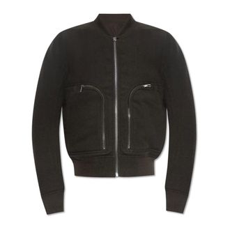 Rick Owens Homme, Vestes, Vert, Taille: 2XL Bomber en laine