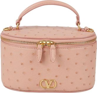 Valentino Garavani VLogo Signature Vanity Case - - Bags - Damen - Rosa - ONE SIZE