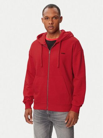 HUGO BOSS Sweatshirt Dapozip 50548651 Rot Relaxed Fit