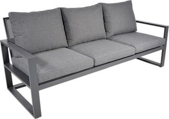 Lesli Living Loungebank Pina Colada Negro 209x80cm
