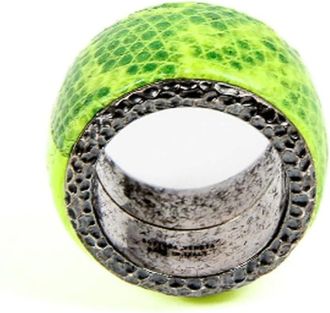 Bottega Veneta Femme, Accessoires, Vert, Taille: ONE Size Ring