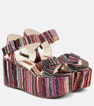 Missoni Plateausandalen Julia aus Häkelstrick