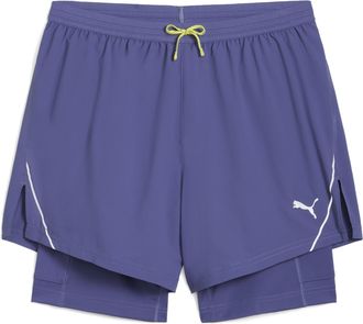 Puma Short de running 2-en-1 ULTRAWEAVE 5 Homme, Accessoires, Bleu, XS