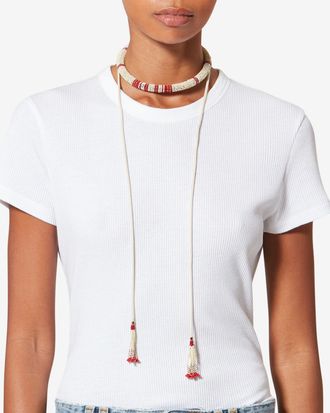 Isabel Marant Collier Nina - Femme - Cr&egrave;me - Isabel Marant