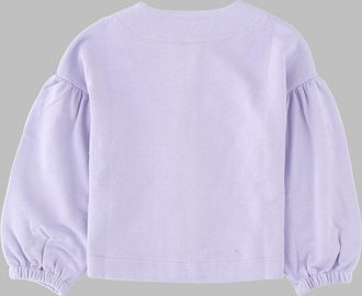 Il Gufo Cotton Sweatshirt Jacket - Purple