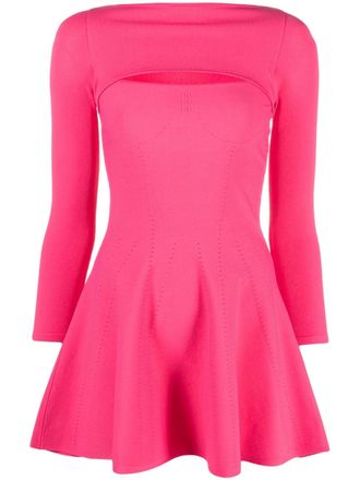 Dsquared2 robe &eacute;vas&eacute;e &agrave; d&eacute;coupes - Rose