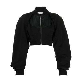Alessandro Vigilante Alessandro Vigilante, Femme, Vestes, Noir, Taille: 36 FR Bomber Crop