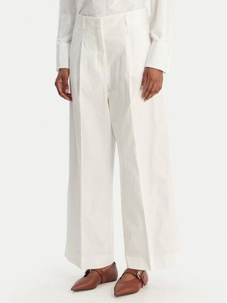 Max Mara Stoffhose Bellico 2615131072 Wei&szlig; Regular Fit