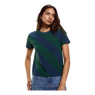 Cynthia Rowley T-Shirt mit diagonalen Streifen - - Tops - Damen - Mehrfarbig - L