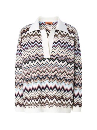 Missoni Polo &agrave; motif zigzag