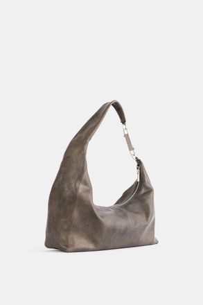 Rick Owens Mens Sac Port&eacute; &Eacute;paule Cropped Gemini Bag Washed Brown