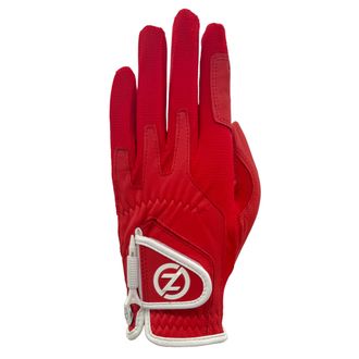 Zero Friction Damen Cabretta Elite Linke Hand Golfhandschuh, Einheitsgr&ouml;&szlig;e, Rot