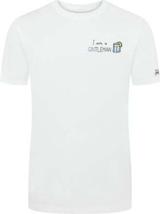 MC2 Saint Barth Summer T-Shirt mit kleinem Glas-Motiv in