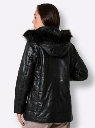 Mainpol Allwetterjacke Lammnappa-Lederjacke Langarm