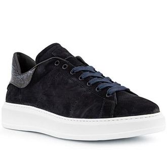 Rosso E Nero Herren Sneaker blau Velours