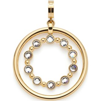 Leonardo Anh&auml;nger Clip & Mix Bobby - Ketten-Anh&auml;nger aus goldfarbenem Edelstahl - beweglicher Innenring - Schmuck Geschenk f&uuml;r Frauen - 024944