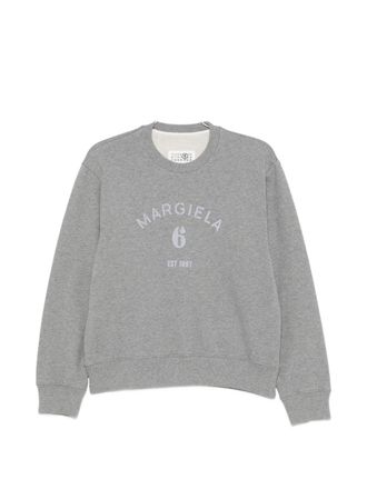 Maison Margiela Sweat-shirt en coton &agrave; logo Mm6 Maison Margiela