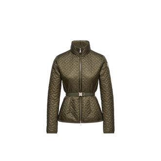 Moncler Moncler Geranium Floral-quilted Short Down Jacket, Women, Green, Size: 1