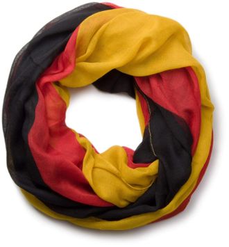 styleBREAKER Loop Schlauchschal im Deutschland Flaggen Design | leichter Fanschal in Schwarz Rot Gold | weiche Viskose, Variante:Loop/Schlauchschal