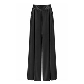 Erika Cavallini Semi Couture Palazzo Hose - - Trousers - Damen - Schwarzk - L