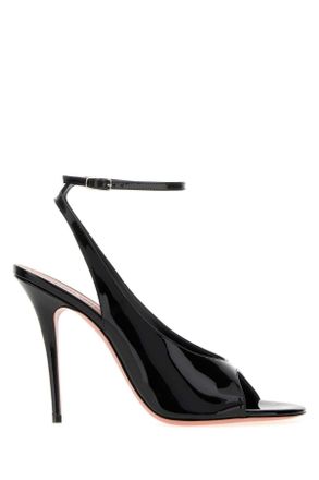 Amina Muaddi Blacksilver Heel - Black