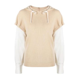 Max & Moi Hoodie - - Knitwear - Damen - Beige - M