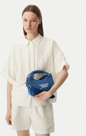 Tommy Jeans Handtasche Tjw Summer Crochet Crossover AW0AW18779 Blau