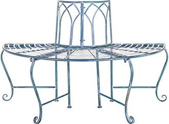 Safavieh Metall Au&szlig;en-Bank, Dunkelgr&uuml;n, 60 x 127 x 78 cm